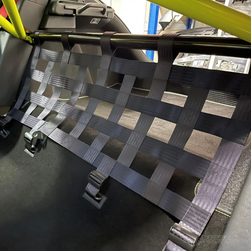 Rear seat delete kit V1 - Strut bar with net for Honda Civic Type R FK8