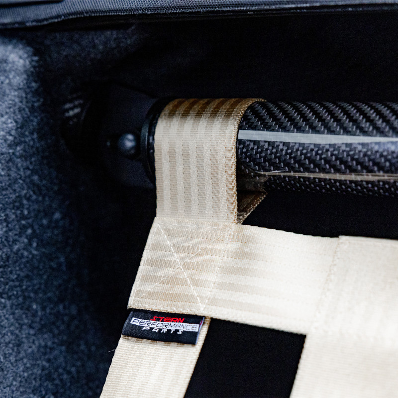 Rear seat delete fullkit V2 - Double strut bar, net and carpet for BMW ...